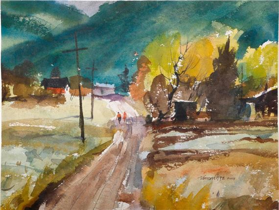 Vernon Nye | Going Home From School | MutualArt