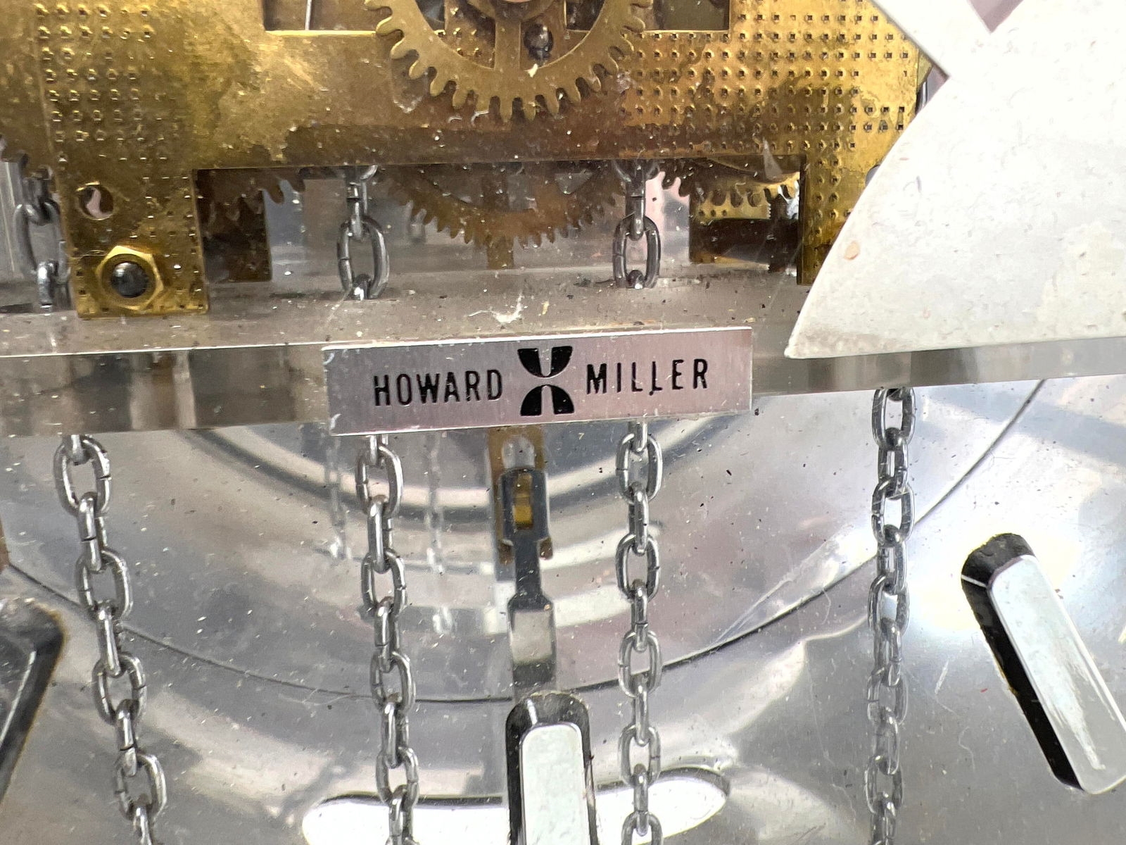 Howard Miller | HOWARD MILLER Wall Mounted Aluminum Clock. Pendulum ...