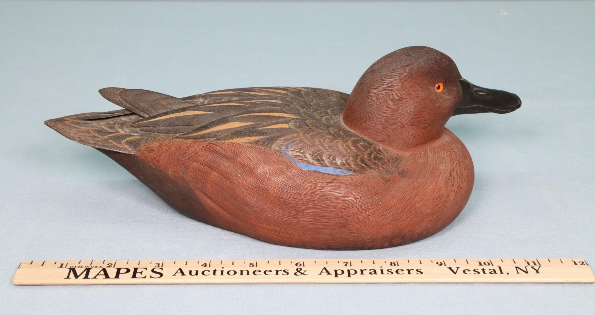 Gary Lawrence | LAWRENCE, Gary Cinnamon Teal Drake Decoy | MutualArt