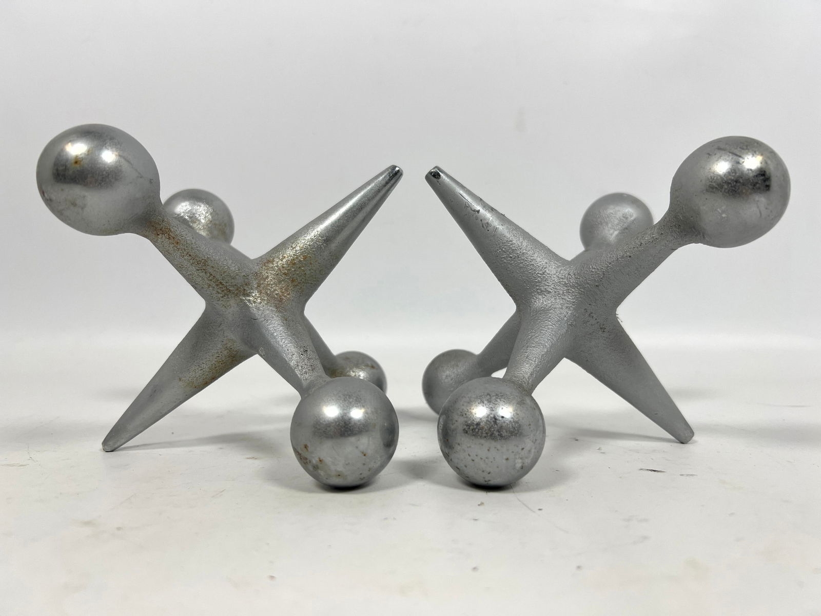 Bill Curry | Pair of oversized Steel Jack Jax Bookends. Bill Curry ...