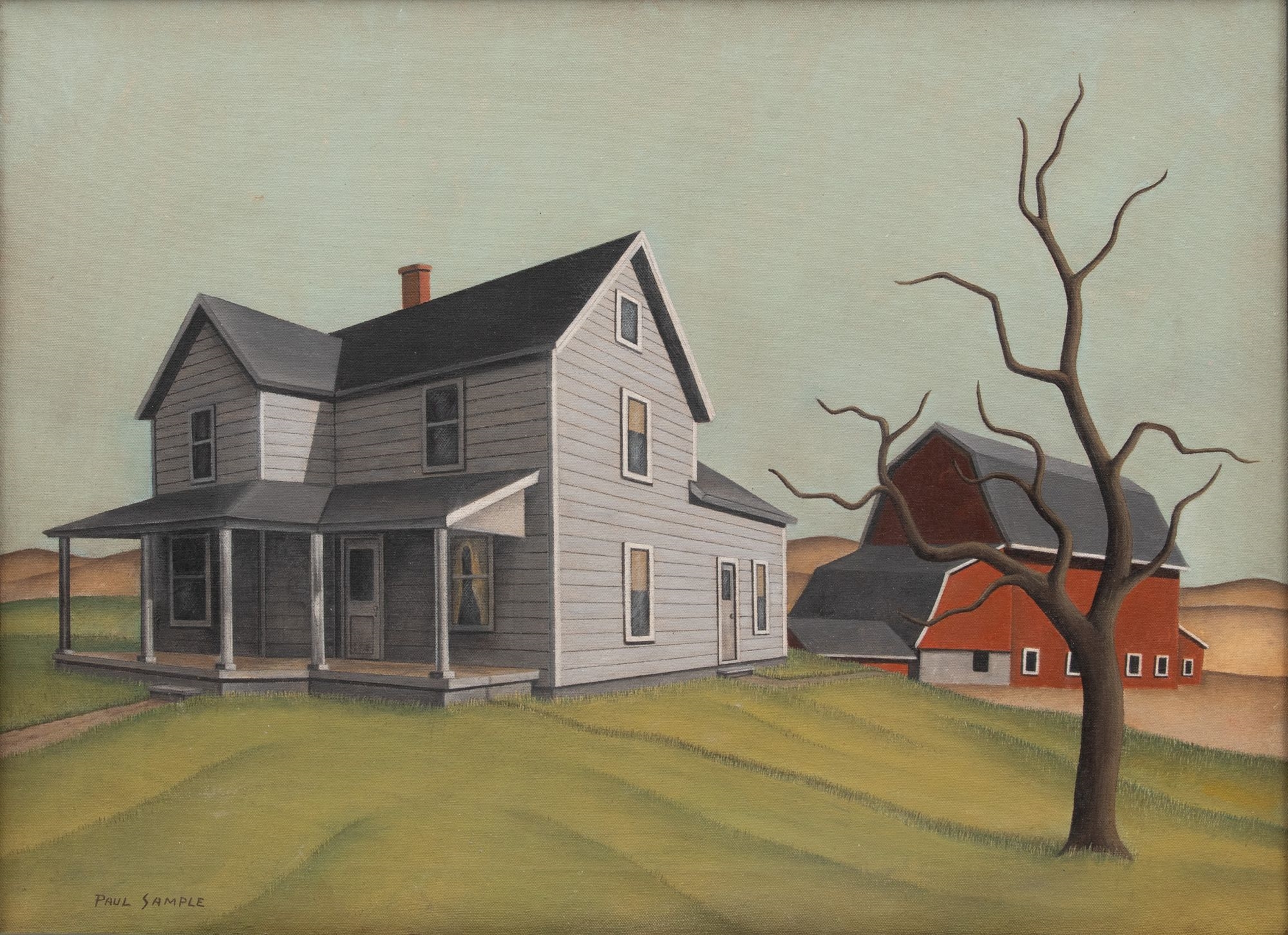 Paul Sample | Vermont Farmhouse (1933) | MutualArt