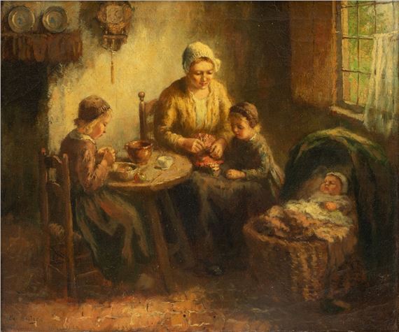 Cornelis Bouter | 'Mother And Children (1979) | MutualArt