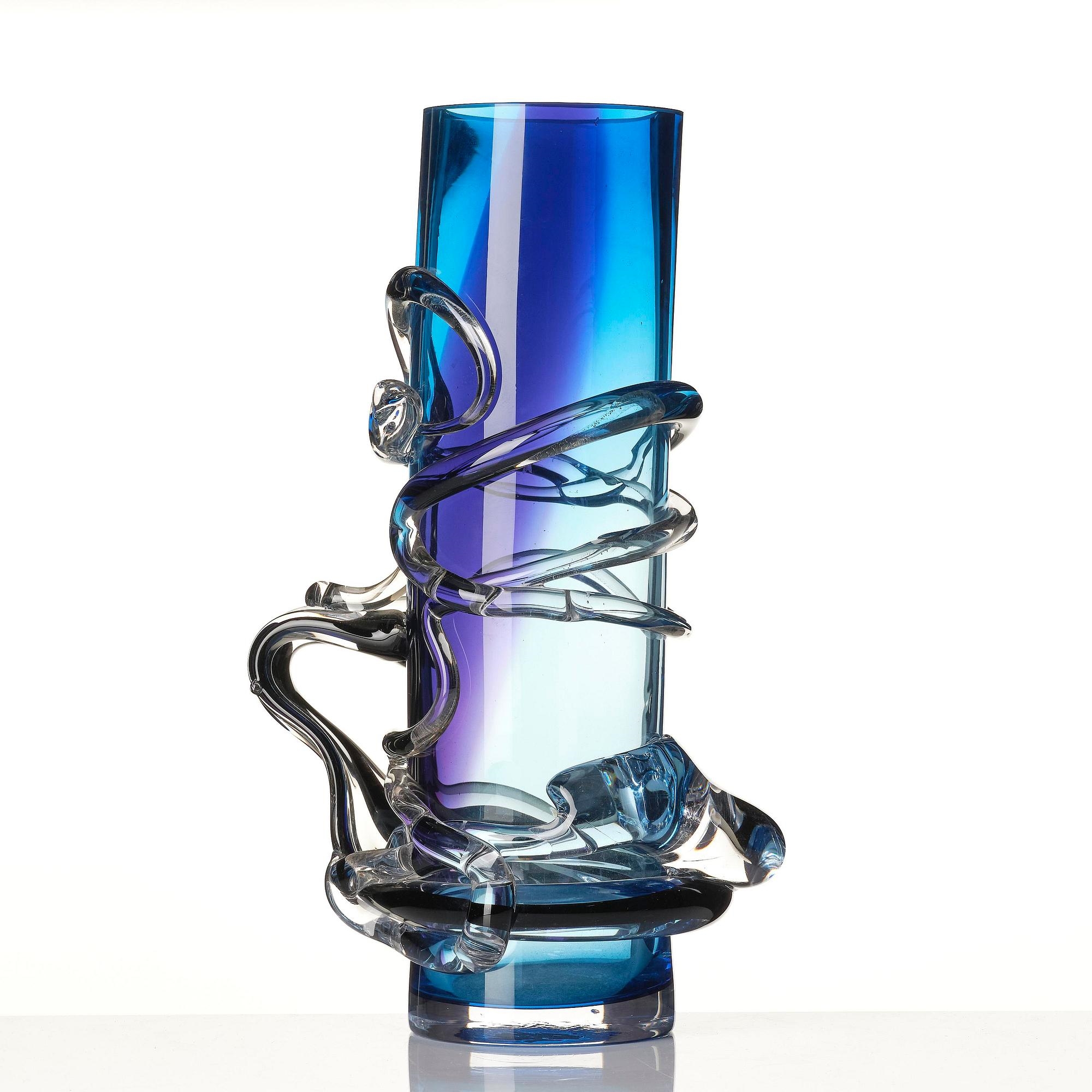 Martin Wickström | Ulf Kihlander, a glass vase, executed at Konstfack ...