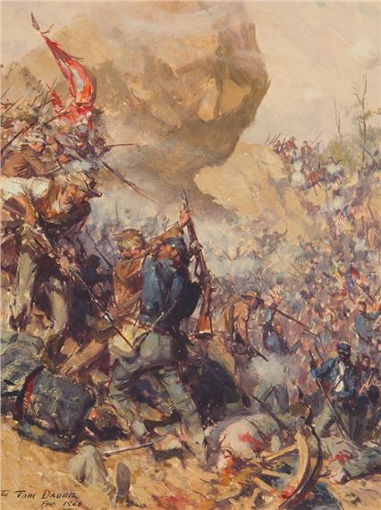 Tom Lovell | Tom Lovell (1909-1997) 8 1/2 x 6 1/2 inches (1966) | MutualArt