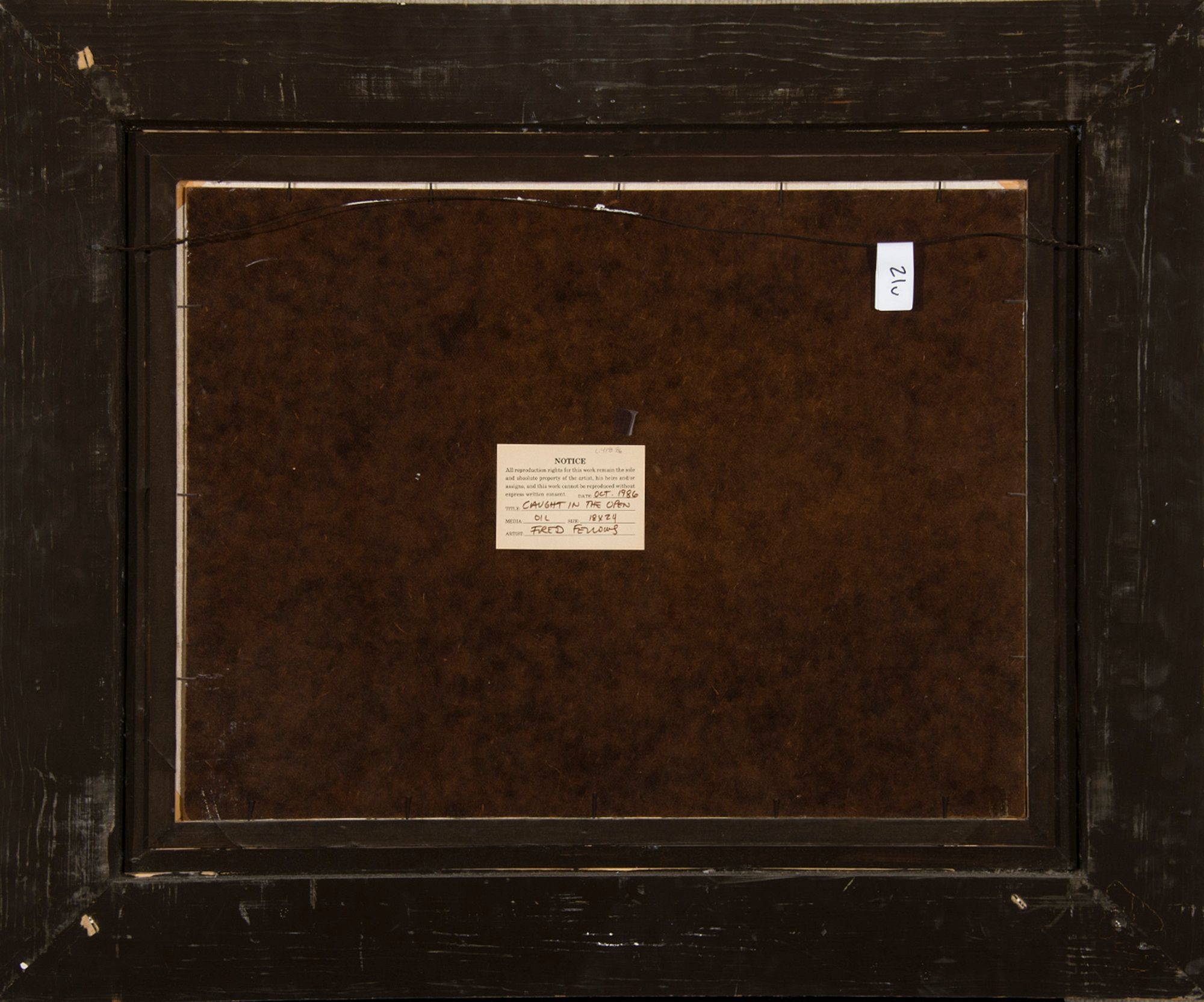 Fred Fellows | Caught in the Open | MutualArt