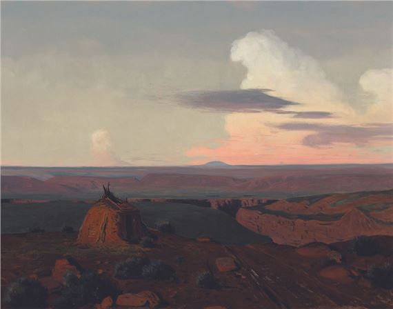 James Swinnerton | Hogan Near Upper End of Grand Canyon | MutualArt