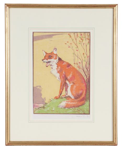 William Neave Parker | . The Fox signed in pencil (Circa 1937) | MutualArt