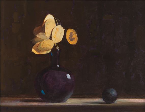 Thomas Scharman Buechner | Still life with money plant (1926) | MutualArt