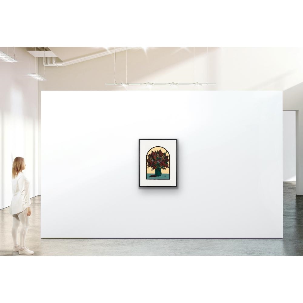 Leslie Sluys | Australian Bottlebrush Wildflowers 1987 screenprint ...