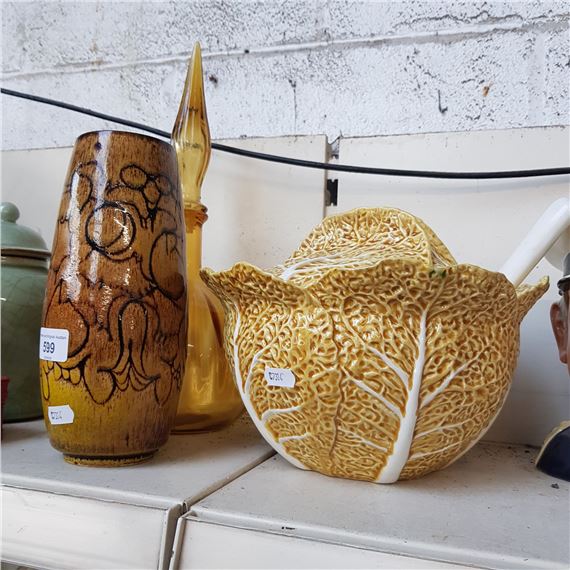 Poole Pottery | Italian Majolica cabbage leaf tureen | MutualArt