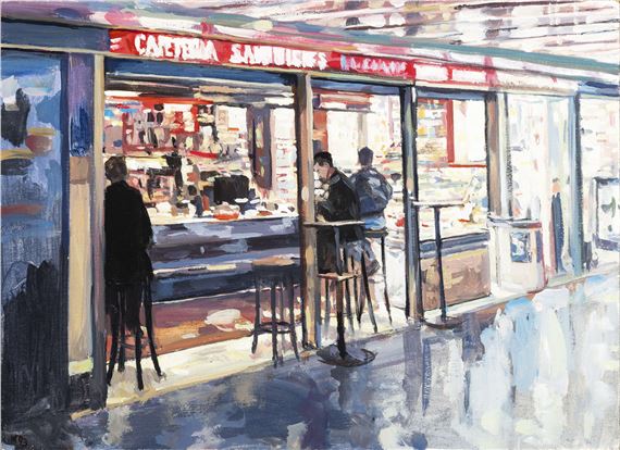 Hector McDonnell | Sandwich Bar in Paris Metro | MutualArt