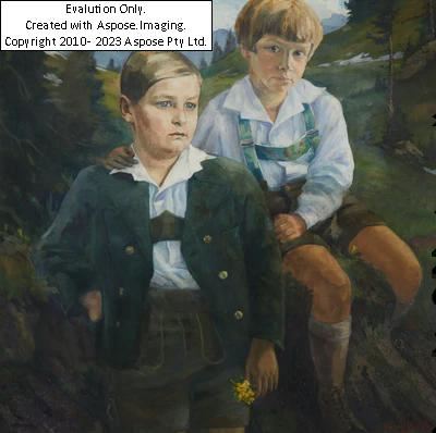 Rudolf Henry K | Zwei Buben auf der Alm | MutualArt