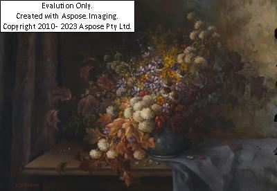 Rudolf Stoitzner | (Wien 1873-1933) Blumenstück mit Herbstblumen ...