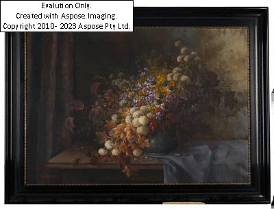 Rudolf Stoitzner | (Wien 1873-1933) Blumenstück mit Herbstblumen ...