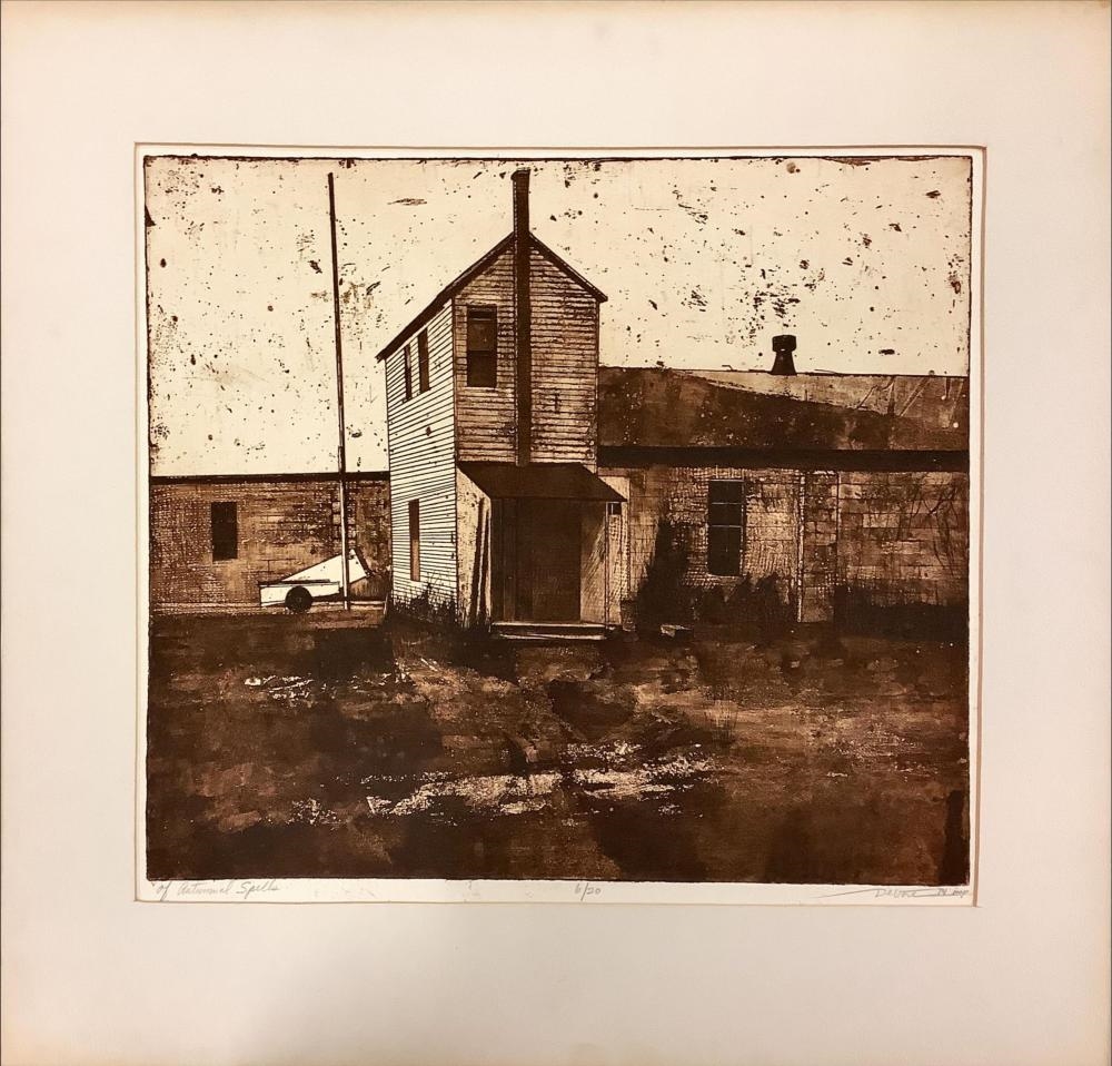 James Devore | Intaglio Print by James DeVore of House Print measures ...