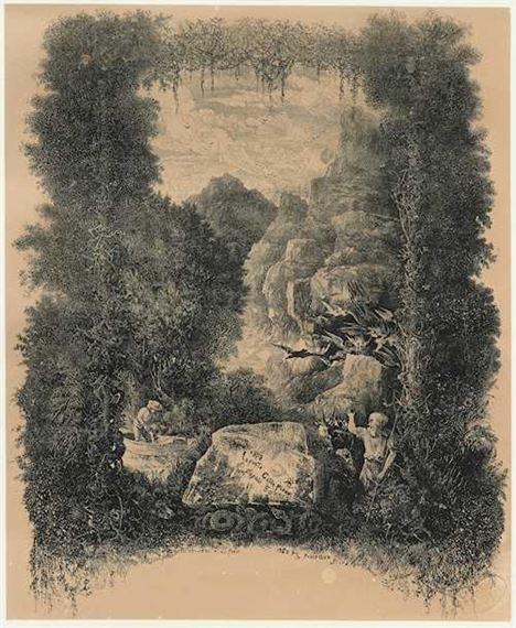 Bresdin Rodolphe | Frontispiece for Fables et Contes by Hippolyte de ...