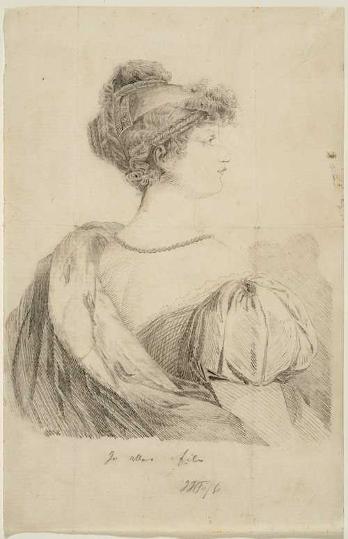 Henry Fuseli | Portrait of a lady in profile and from the back | MutualArt