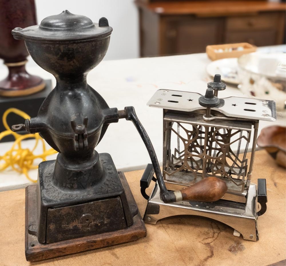 Toaster | Cast Iron Coffee Grinder and a Star Electric Toaster | MutualArt