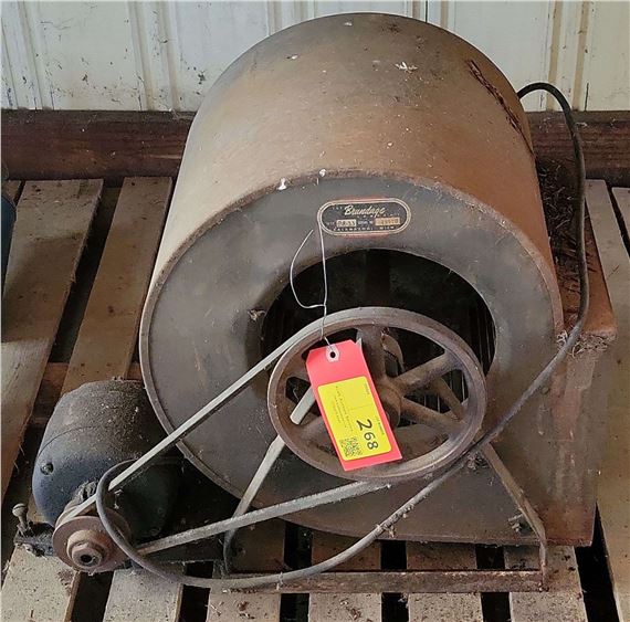 Rusty | Vintage Brundage Company Squirrel Cage Blower Fan | MutualArt