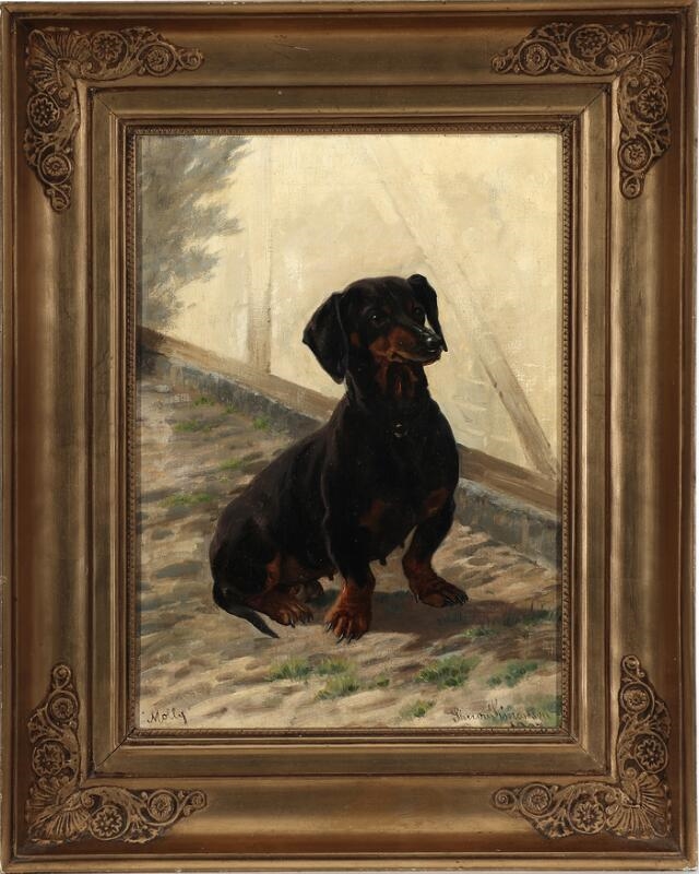 Simon Simonsen | The dachshund “Molly” (1907) | MutualArt