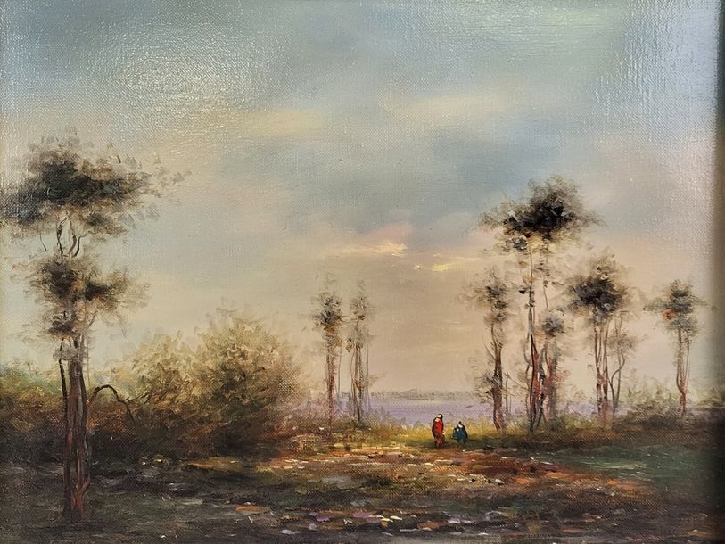 Marius Zabin | Paysage animé de personnages | MutualArt