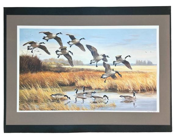 Maynard Reece | Signed Maynard Reece Geese Print | MutualArt