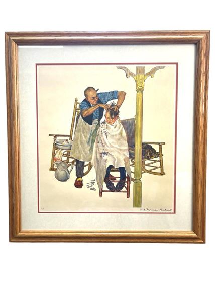 Norman Rockwell | Norman Rockwell Shear Agony Artist Proof Litho ...