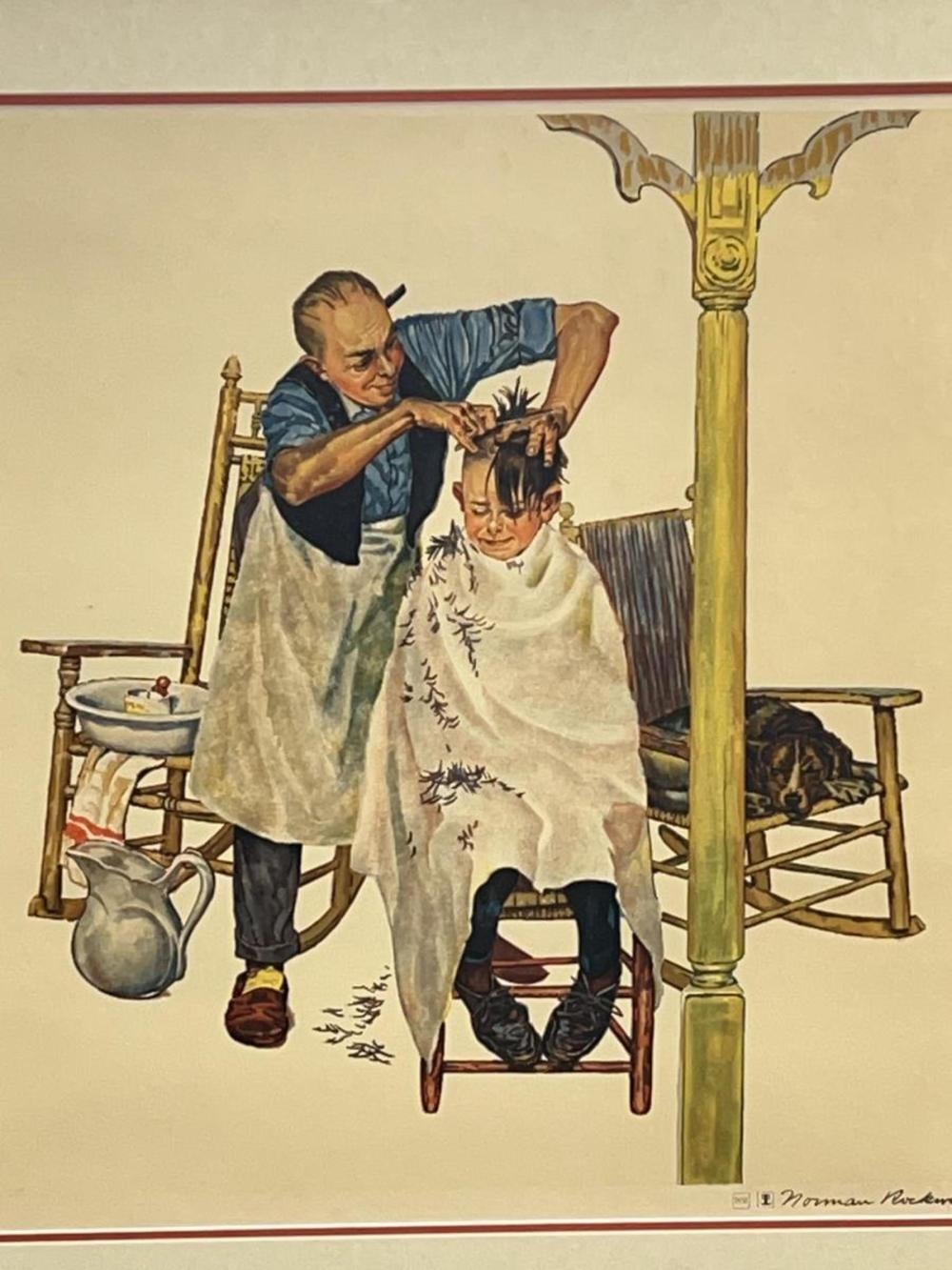 Norman Rockwell | Norman Rockwell Shear Agony Artist Proof Litho ...