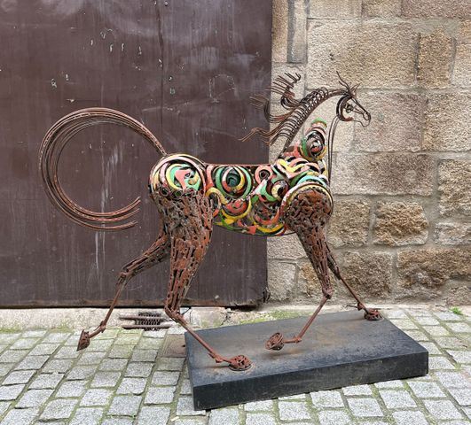 Loreto Verrocchia | Sculpture en fer forgé et émaillé | MutualArt