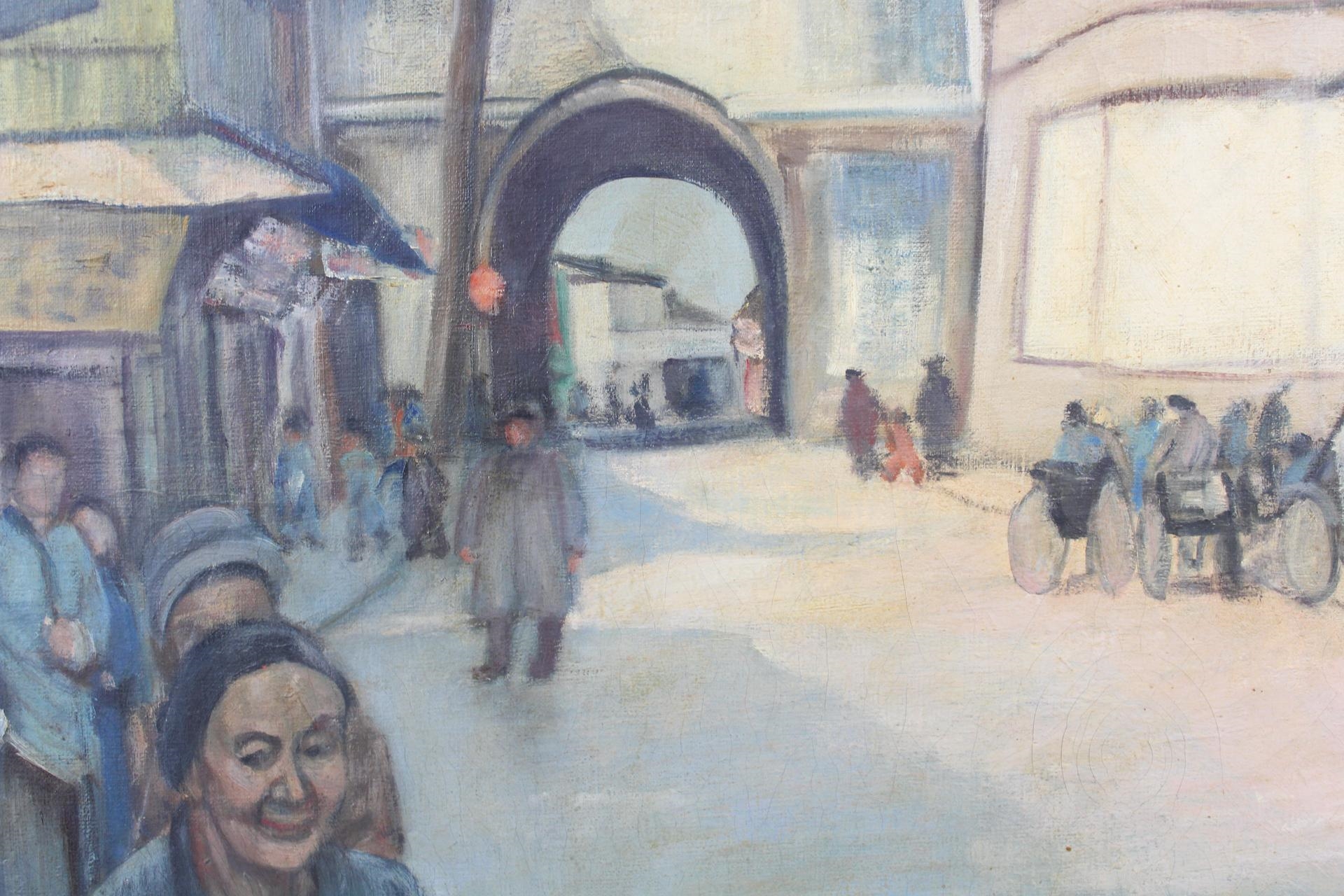 Baka Lazslo | Chinese Street Scene (1972) | MutualArt
