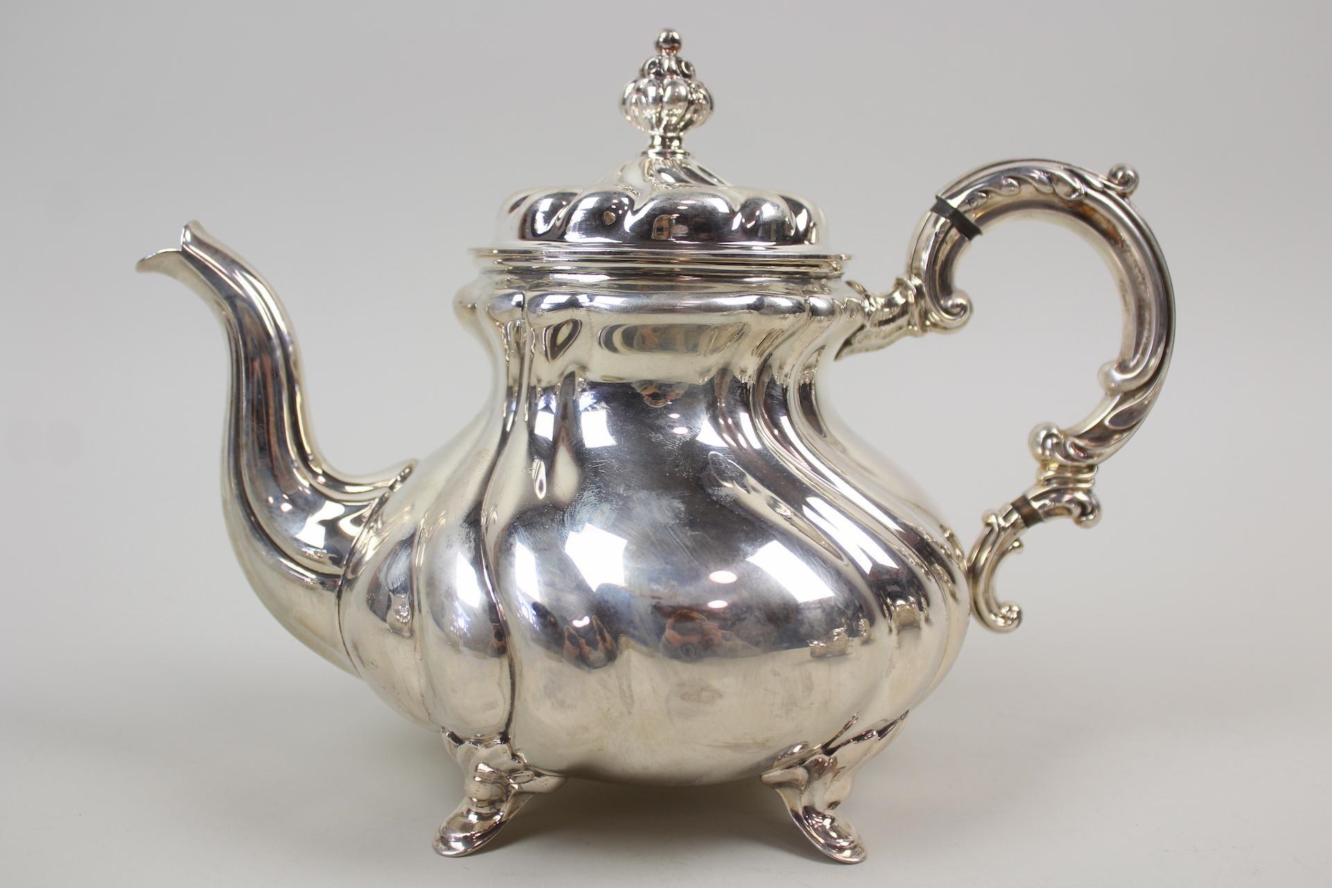 Sugar | 4 Pc German 835 Silver Coffee & Tea Service | MutualArt