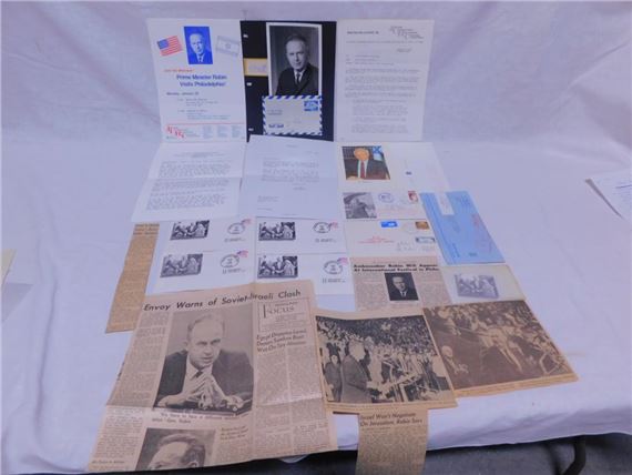 Mark Sinckler | Yitzak Rabin Ephemera (1922 - 1995) | MutualArt