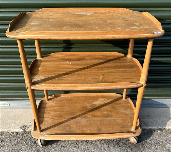 Ercol | Ercol light/natural finish tea trolley, model | MutualArt