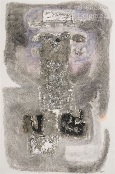 P. Khemraj | Indian school Grey composition (1969) | MutualArt