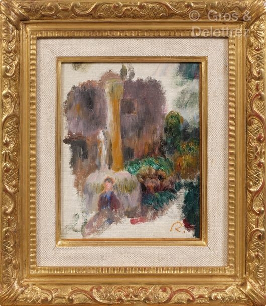 Pierre-Auguste Renoir | [FRANCE] Young girl by a fountain in Aix-en ...