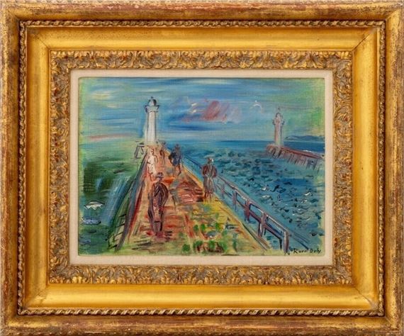 Raoul Dufy | Raoul Dufy Les Jetees de Deauville-Trouville Oil (Circa ...