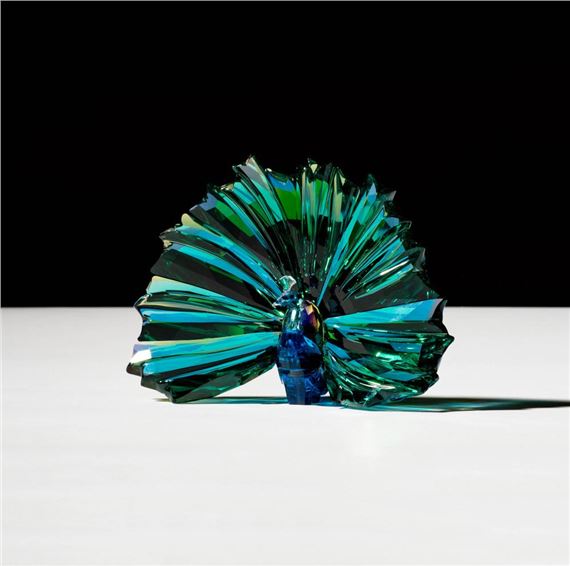 Swarovski | A Swarovski Crystal Arya Peacock Figure (2015) | MutualArt