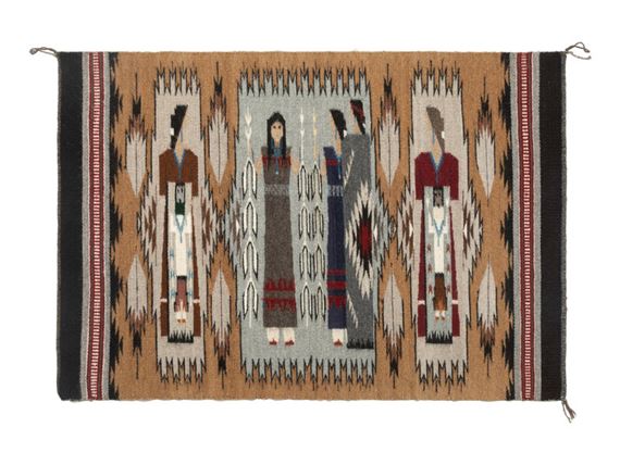 Alice Bahe Begay | Navajo Pictorial Weaving / Rug | MutualArt