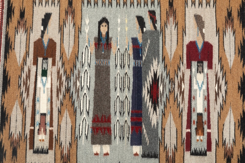Alice Bahe Begay | Navajo Pictorial Weaving / Rug | MutualArt