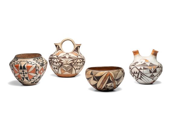 Acoma | Acoma Pottery Wedding Jars and Bowls (Mid 20th Century) | MutualArt