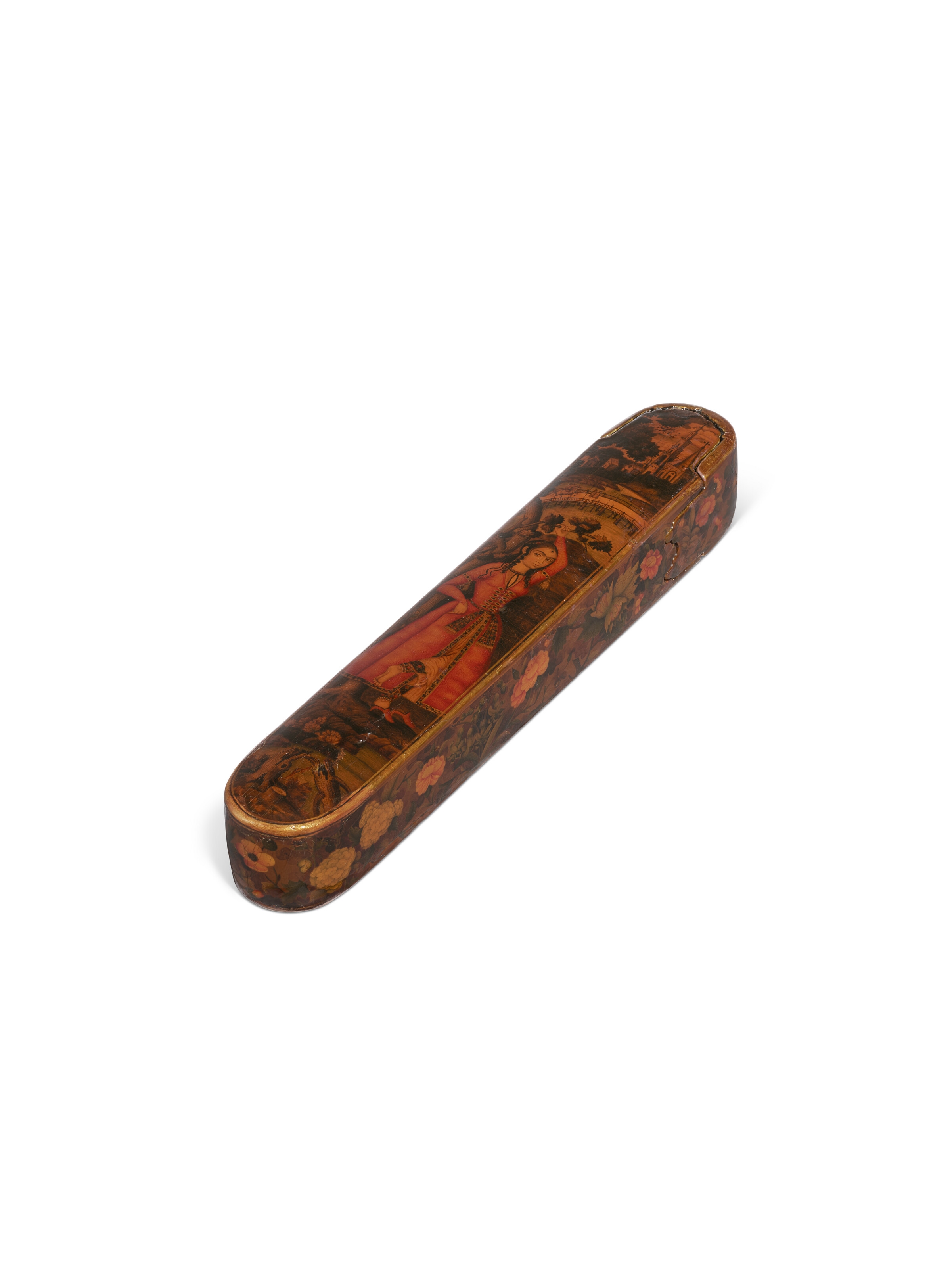 Muhammad Zaman | A PAPIER-MÂCHÉ LACQUERED PENCASE (QALAMDAN) (1081 ...
