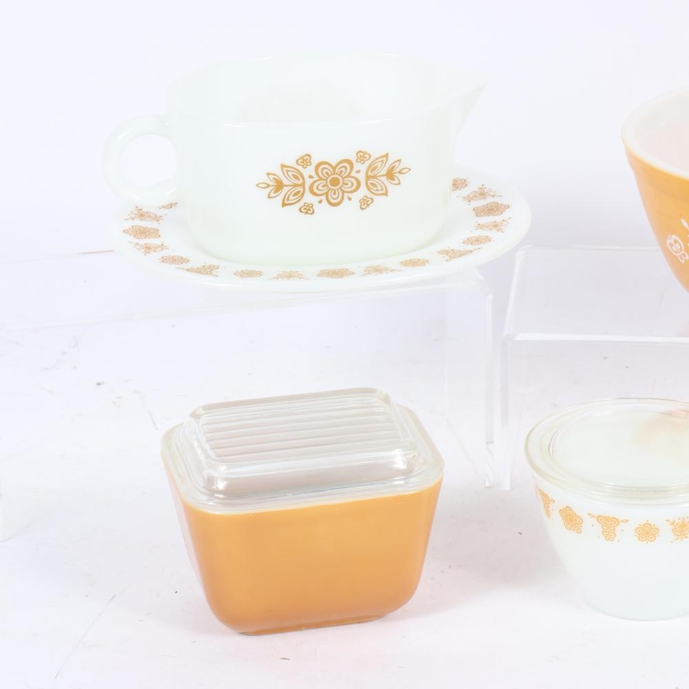 Sugar | Pyrex Butterfly Gold dishware | MutualArt
