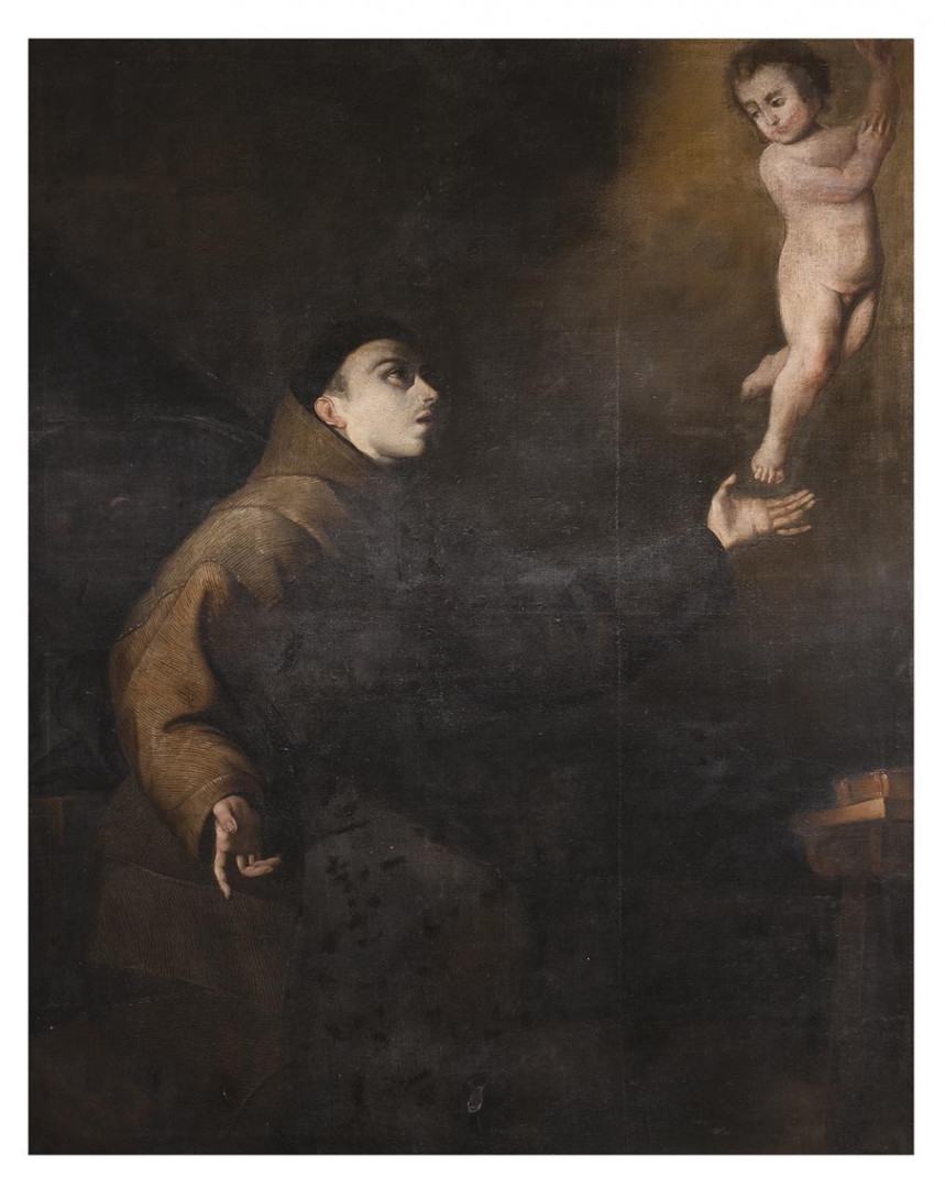 Jusepe de Ribera | Aparición del Niño Jesús a San Antonio de Padua ...