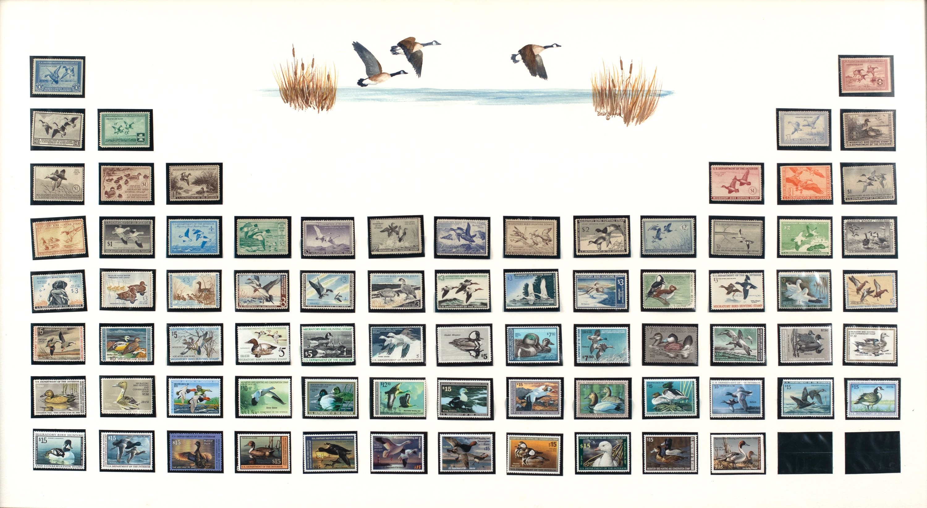 Beebe Hopper | Framed Set of Federal Duck Stamps | MutualArt