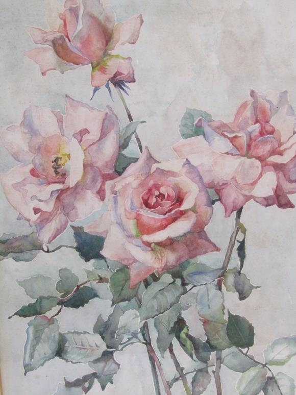 Isabel Wrightson | ISABEL WRIGHTSON - PINK ROSES | MutualArt