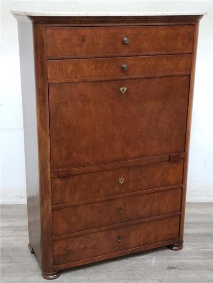 Louis Philippe | Antique Louis Philippe style drop front desk | MutualArt