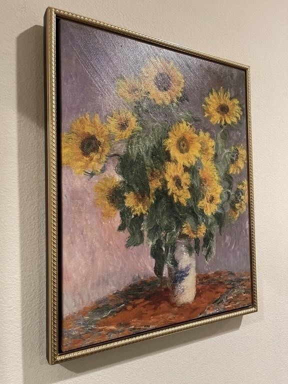 Claude Monet | Framed Claude Monet Bouquet of Sunflowers | MutualArt