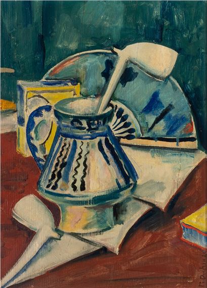 Preston Dickinson | Still Life with Pipes (1920) | MutualArt