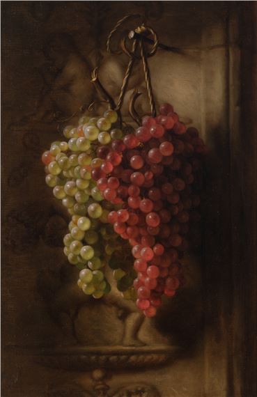 George Henry Hall | Still Life of Grapes (1866) | MutualArt