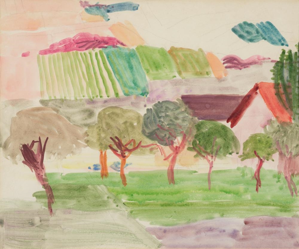 Louis Moilliet | Maison dans un parc (1880 - 1962) | MutualArt